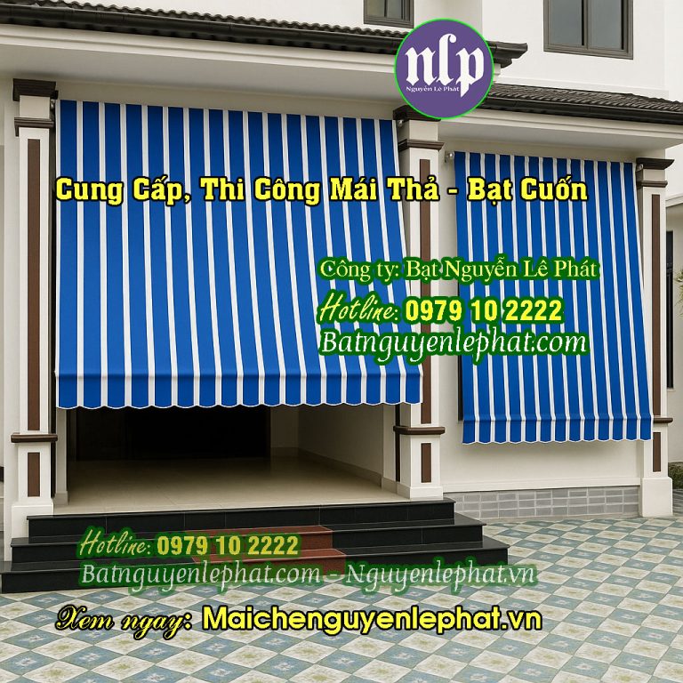 Thi Công Lắp Rèm Bạt Che Nắng Tự Cuốn Quận 7 HCM - Bạt Nguyễn Lê Phát
